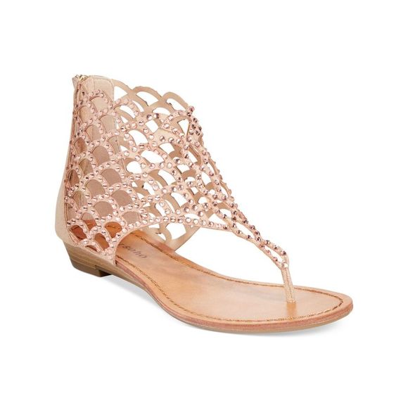 Zigi Soho | Shoes | Zigi Soho Womens Beige Caged Rhinestone Padded ...